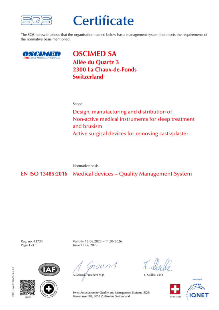 Certificates - Oscimed